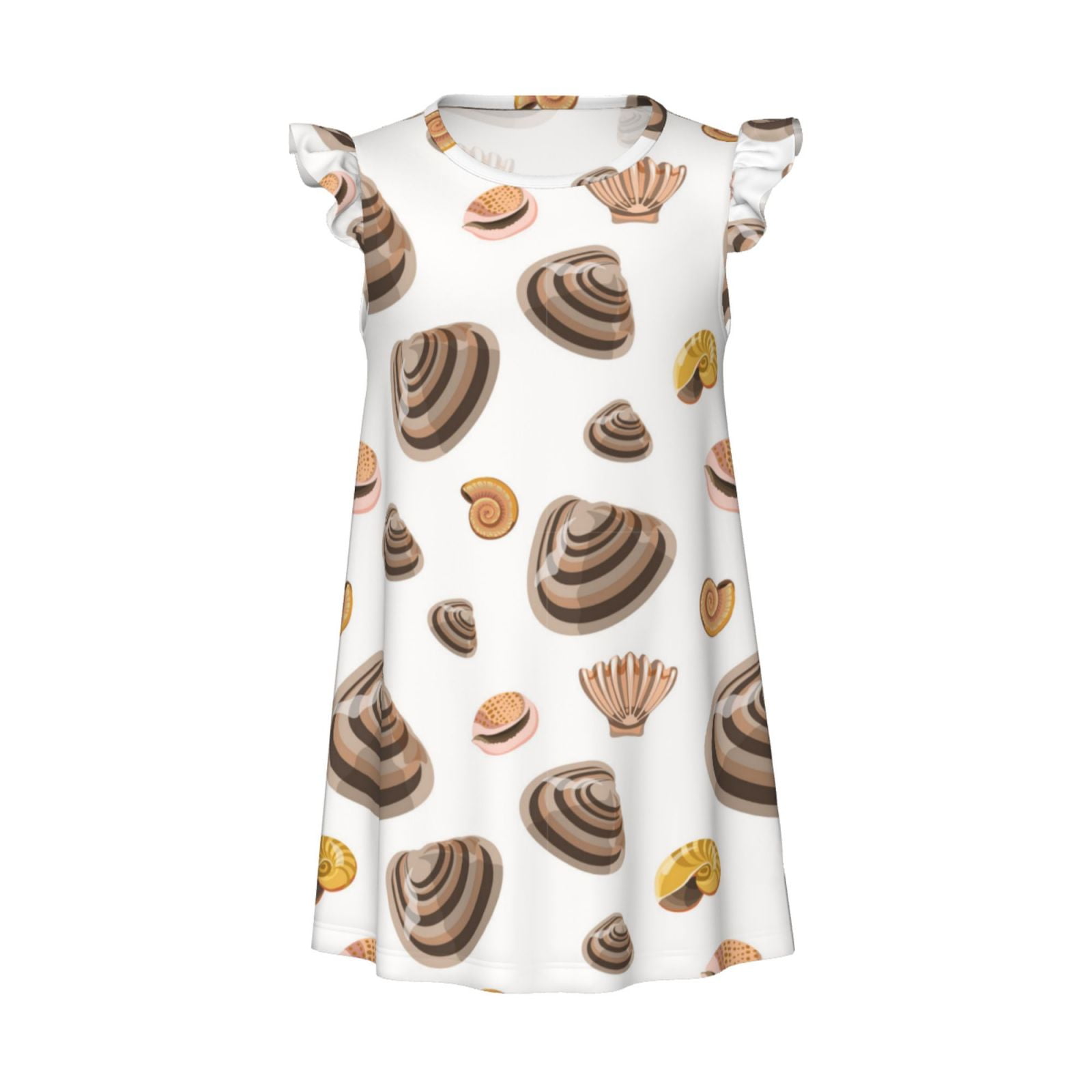 Conch Shells Print No.9044 Girls Nightgowns, Pajamas for Girls, Soft ...