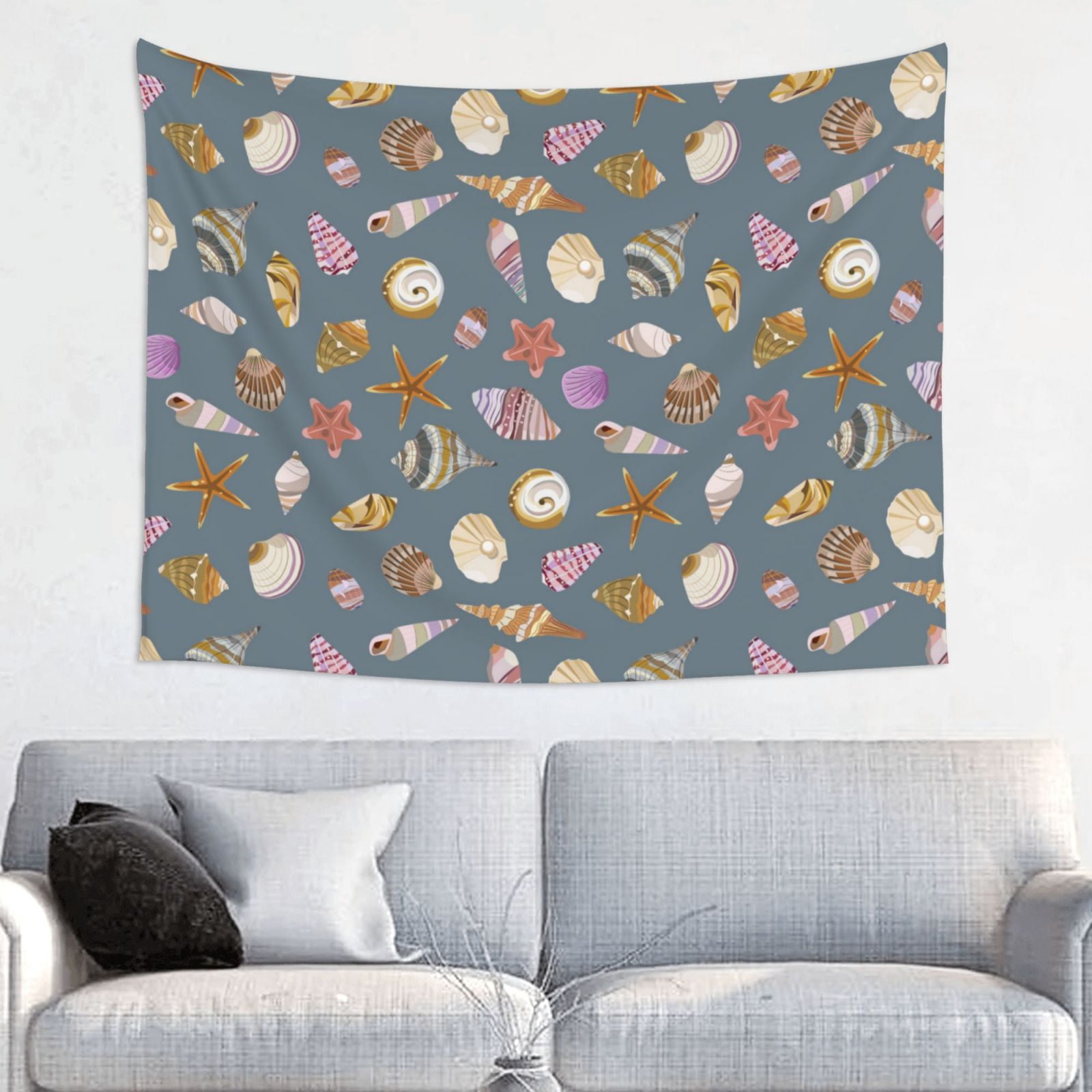 Conch Shells Print No.9046 Tapestry, Wall Tapestry Tapestry Wall ...