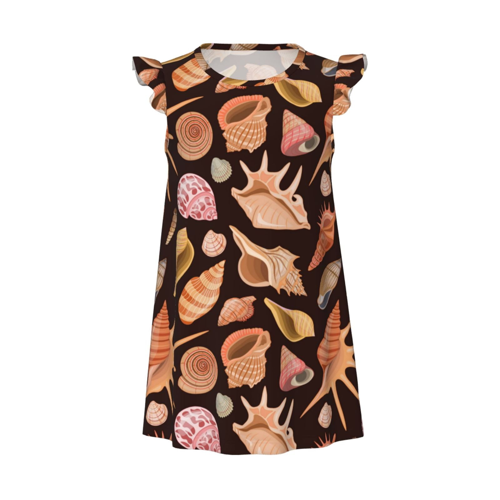 Conch Shells Print No.9071 Girls Nightgowns, Pajamas for Girls, Soft ...