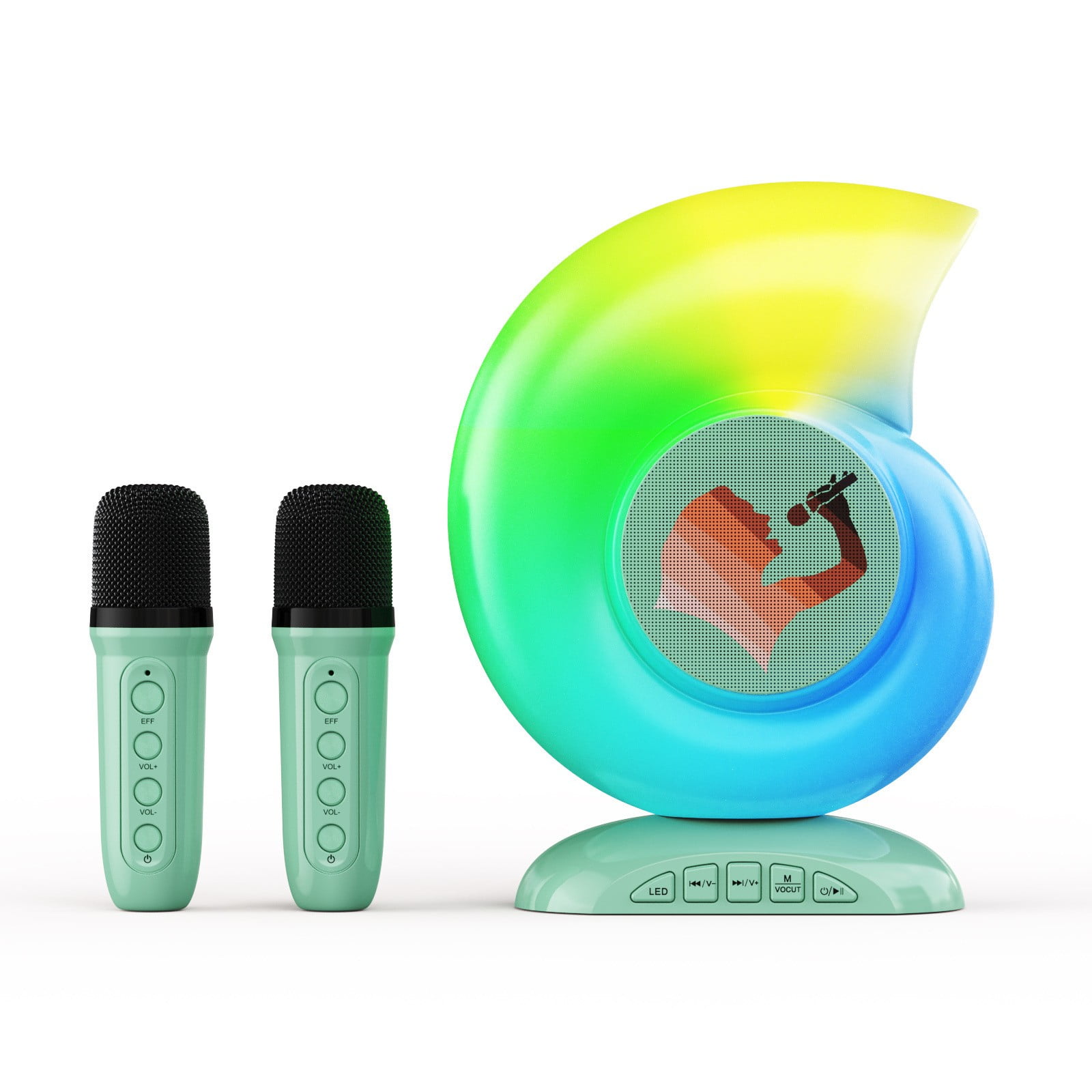 Conch Sound System With Microphone Ambient Light Sound Integrated ...