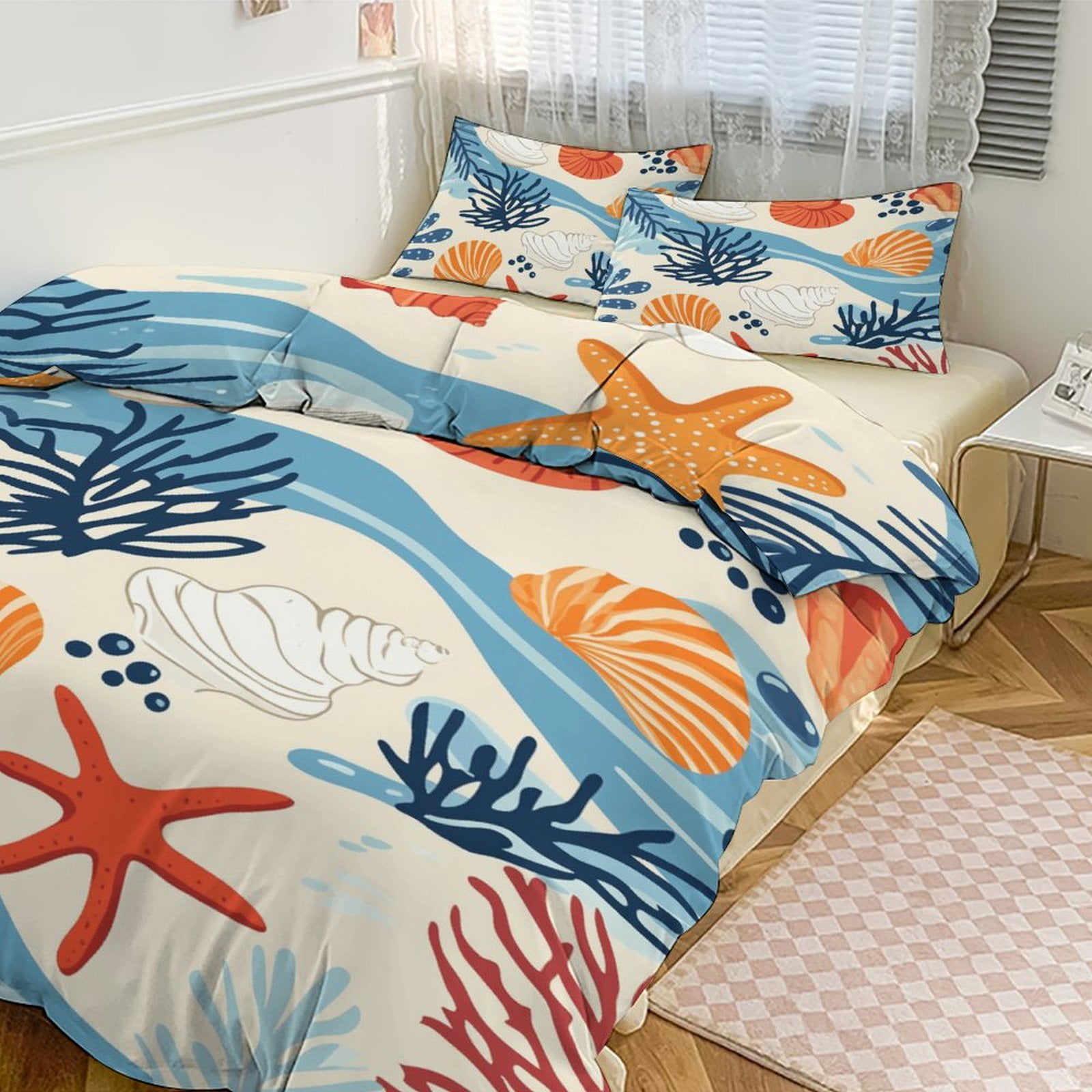 Conch Starfish Shell (22) 3D Duvet Cover Set Quilt Cover Theme of Kid ...