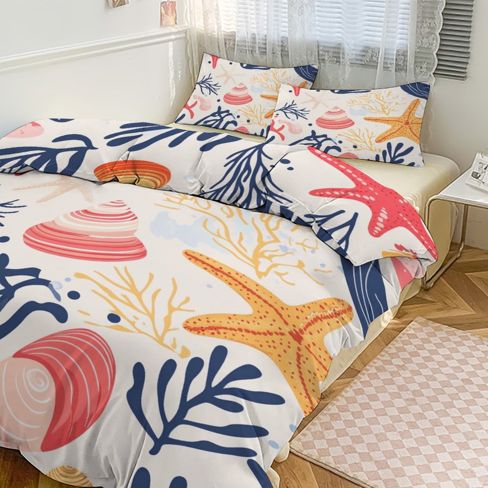 Conch Starfish Shell (62) 3D Duvet Cover Set Quilt Cover Theme of Kid ...