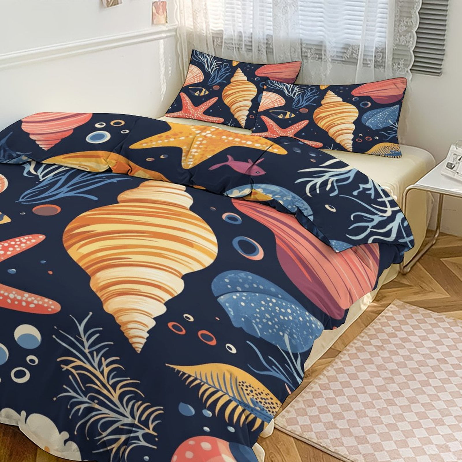 Conch Starfish Shell (63) 3D Duvet Cover Set Quilt Cover Theme of Kid ...