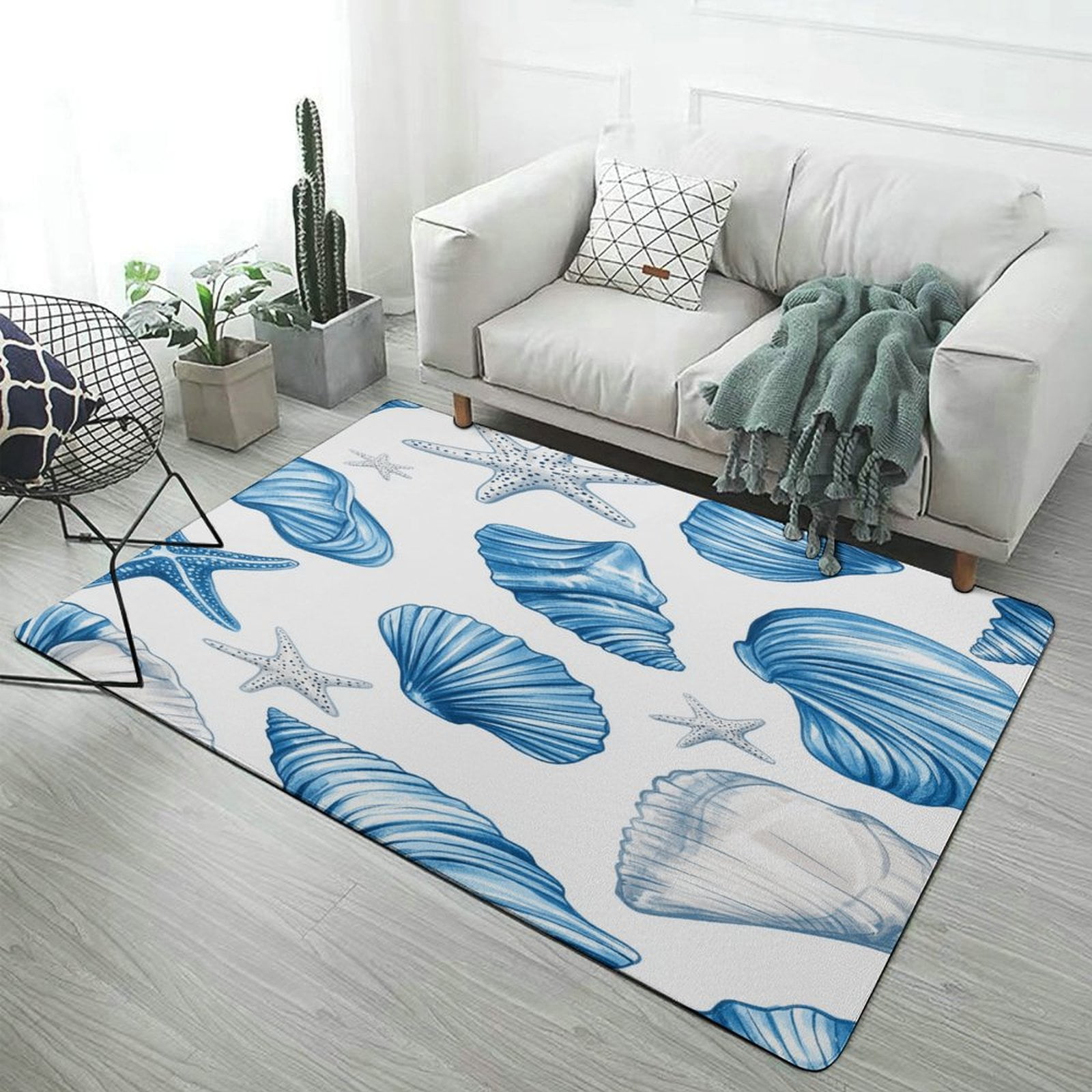Conch Starfish Shell (80) Carpet for Home Decoration Rugs for Bedroom ...