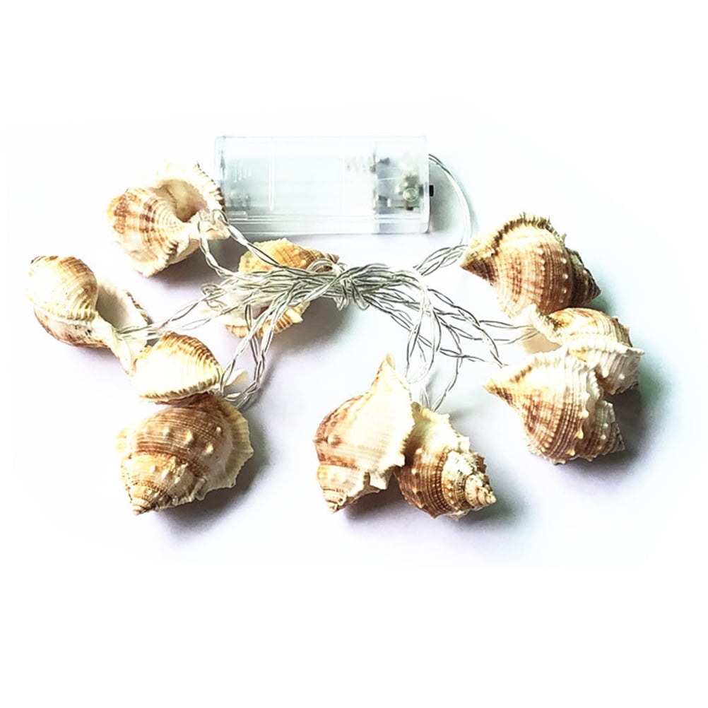 Conch String Lights 1.65m 10LED Sea Shell Fairy Lamp Lovely Conch ...
