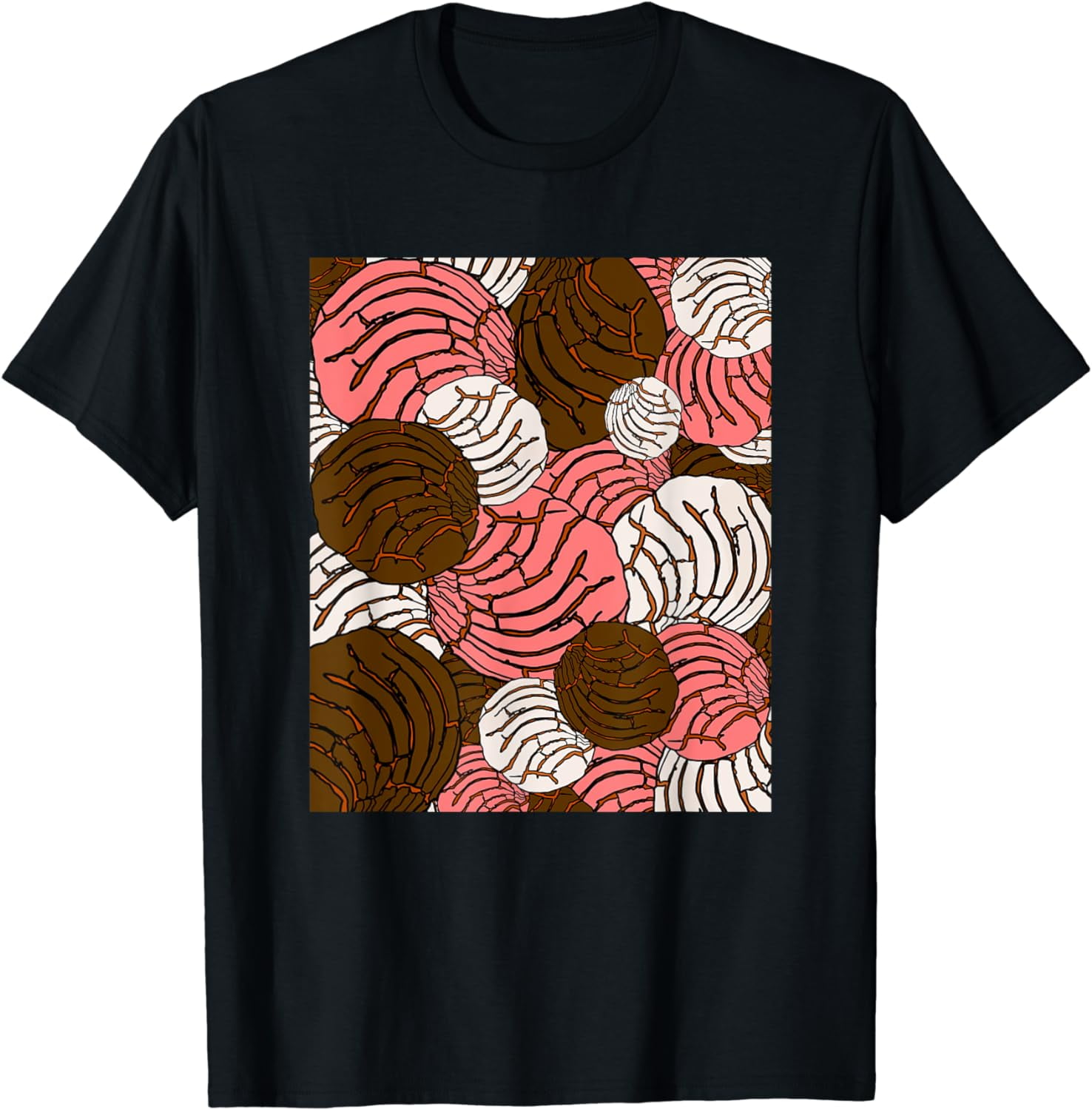 Concha Mexican Bread Bakery Sweets Pan Dulce T-Shirt - Walmart.com