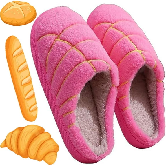 Concha Pantuflas, Concha Slippers for Women, Mexico Bread Slippers with ...