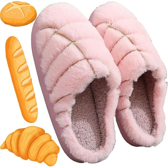Concha Pantuflas, Concha Slippers for Women, Mexico Bread Slippers with ...