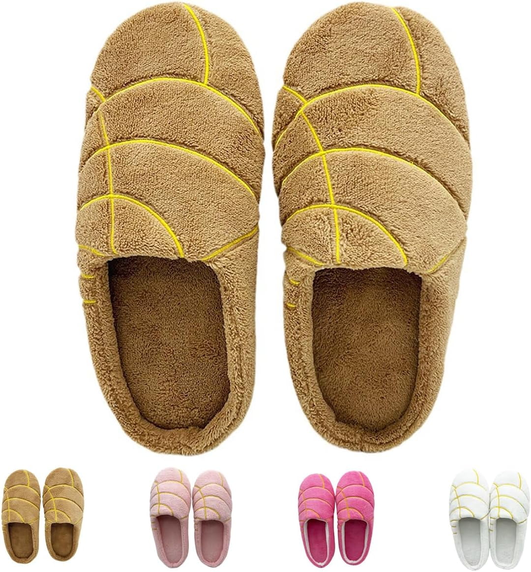 Concha Slippers for Women, Concha Pan Dulce Slippers, Pantuflas De ...