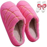 Concha Slippers for Women, Cozy Mexican Bread Pantuflas with Memory ...