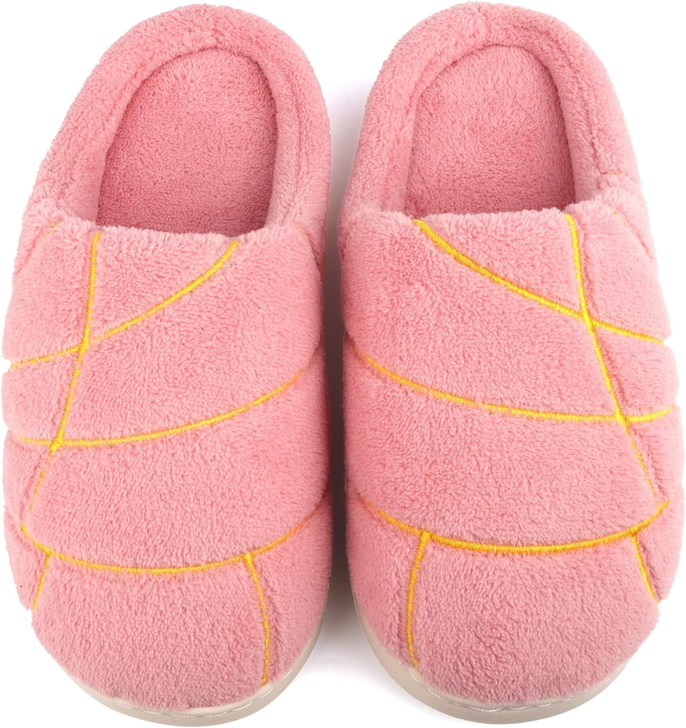 Concha Slippers for Women Men, House Pantuflas with Cozy Bread Design ...
