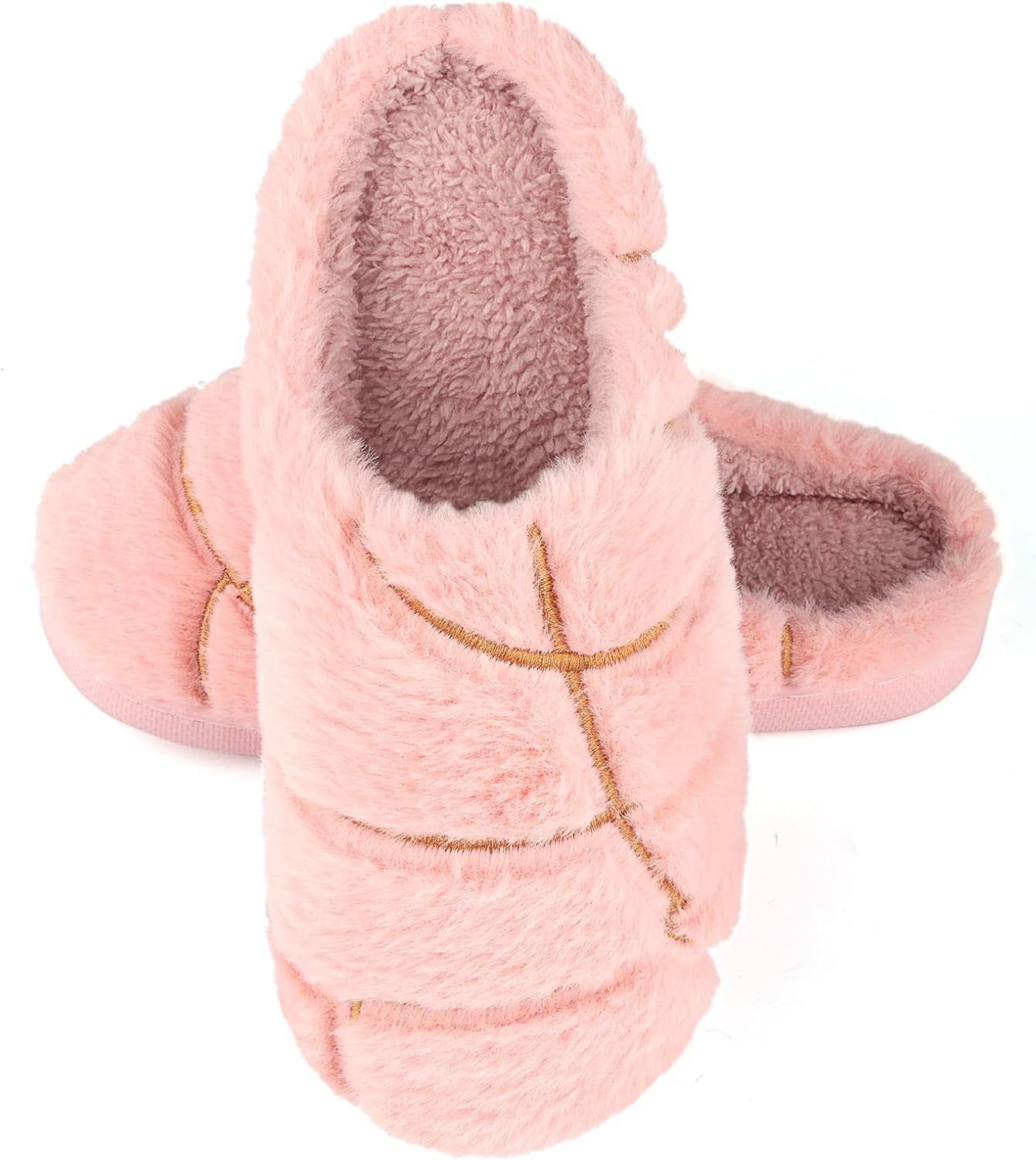 Concha Slippers for Women Men, House Pantuflas with Cozy Bread Design ...