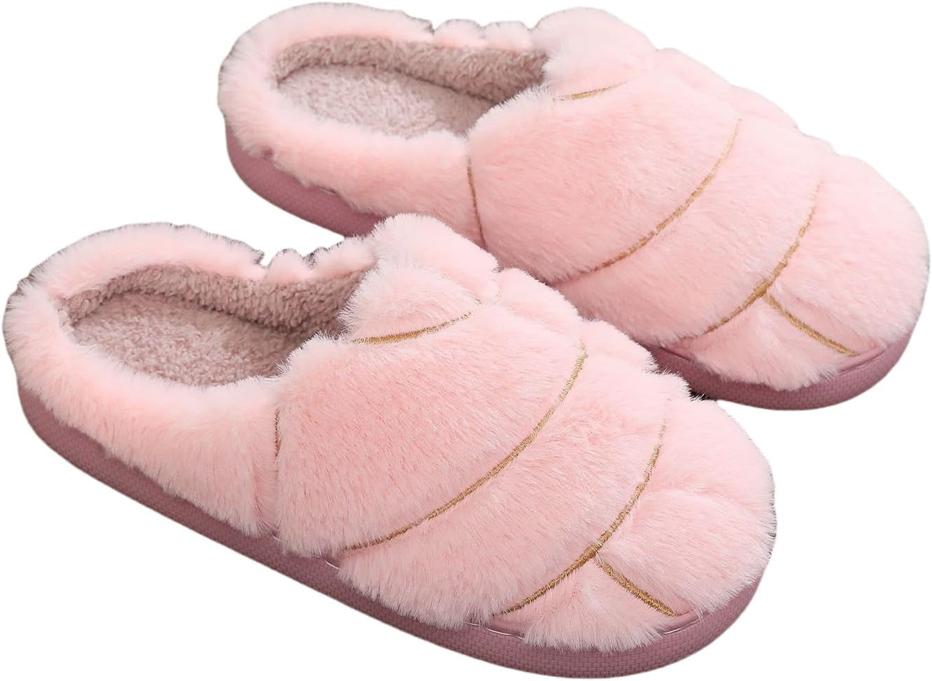 Concha Slippers for Women & Men – Pantuflas Soft Fluffy Plush Warm ...