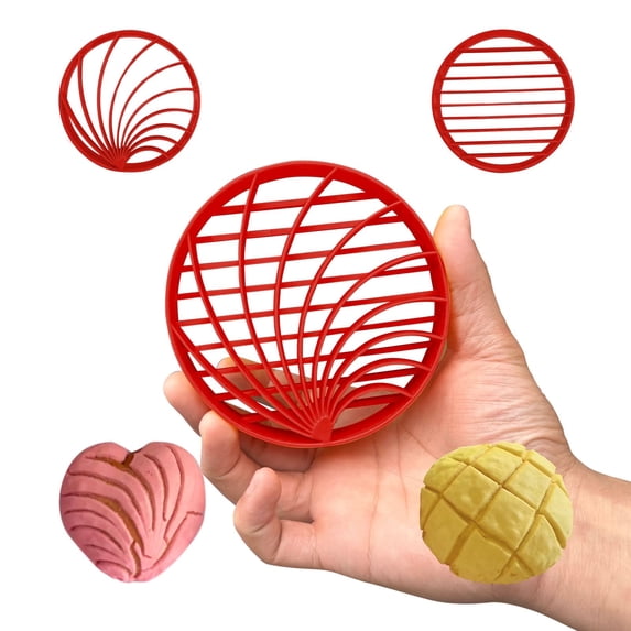 Concha Cutter Mexican Bread Mold with 4.1 Inch,Concha stamp Two Sided ...