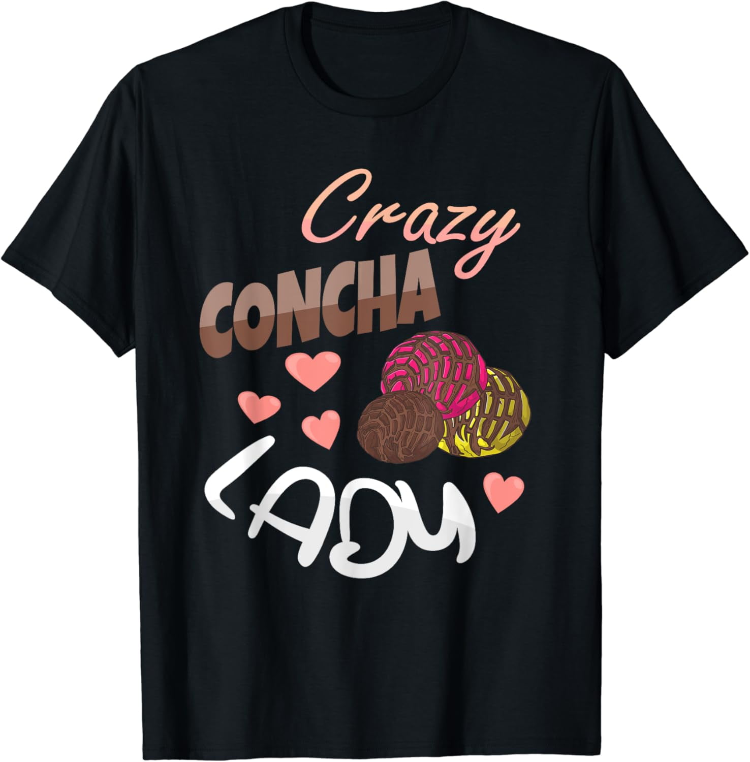 Conchas Pan De Dulce Sweet Mexican Bread Mexico T-Shirt - Walmart.com