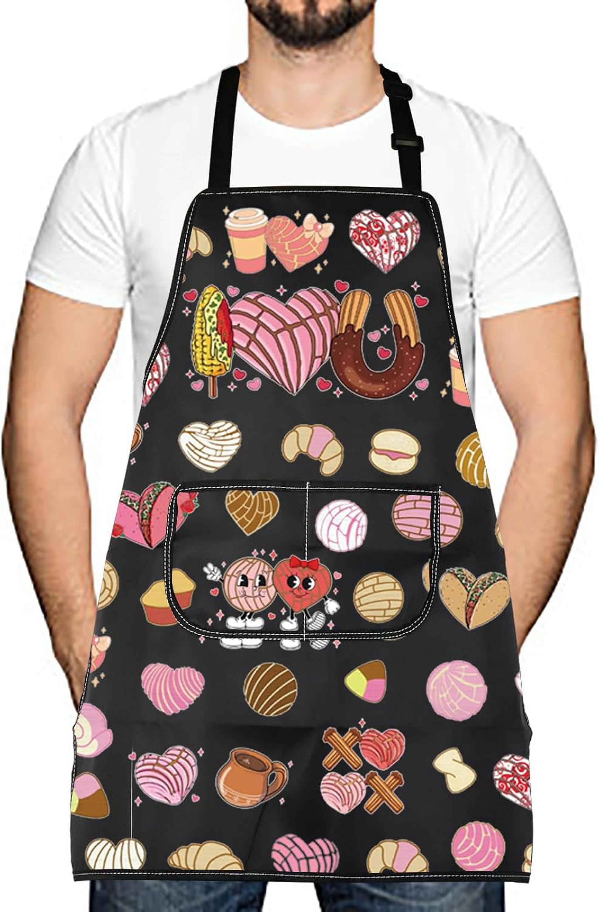 Conchas Valentine Gift Sweet Like Pan Dulce Apron Pink Dessert Baking ...