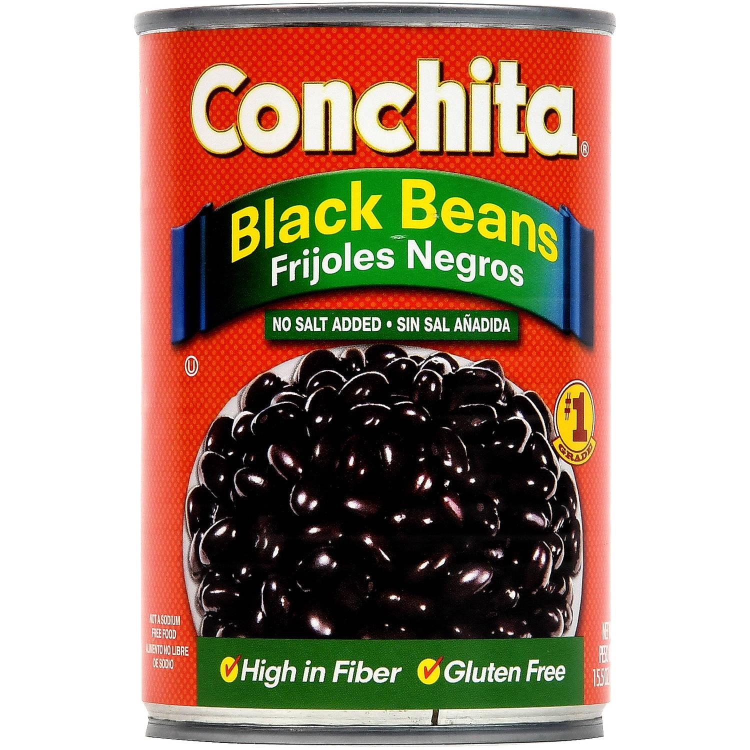 Conchita Foods, Inc. Conchita Black Beans No Salt 15.5 Oz. - Walmart.com