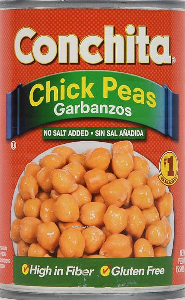 Conchita Foods, Inc. No Salt Chick Peas 15.5 Oz - Walmart.com