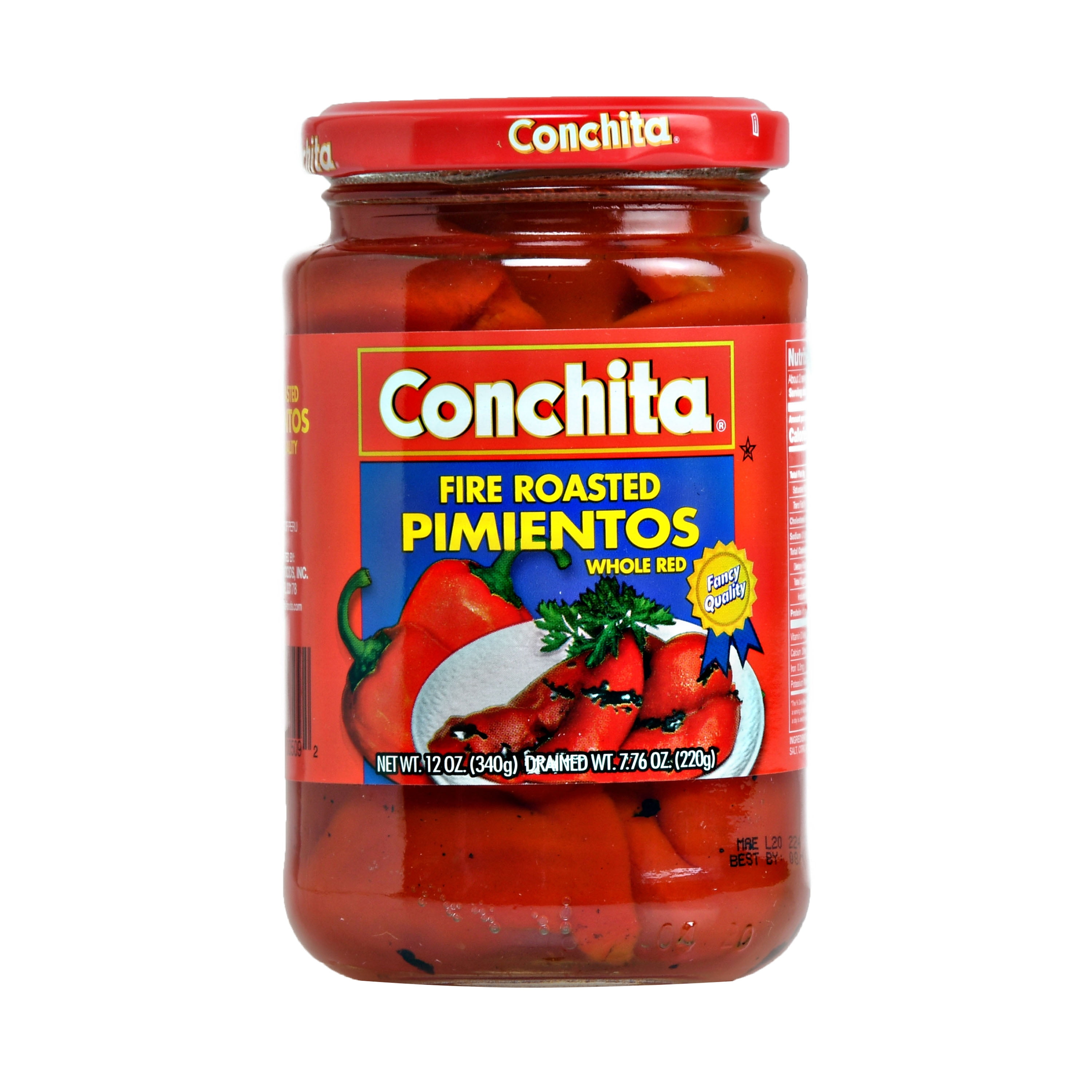 Conchita Foods Fire Roasted Whole Red Pimientos, Product of Spain, 10.5 ...