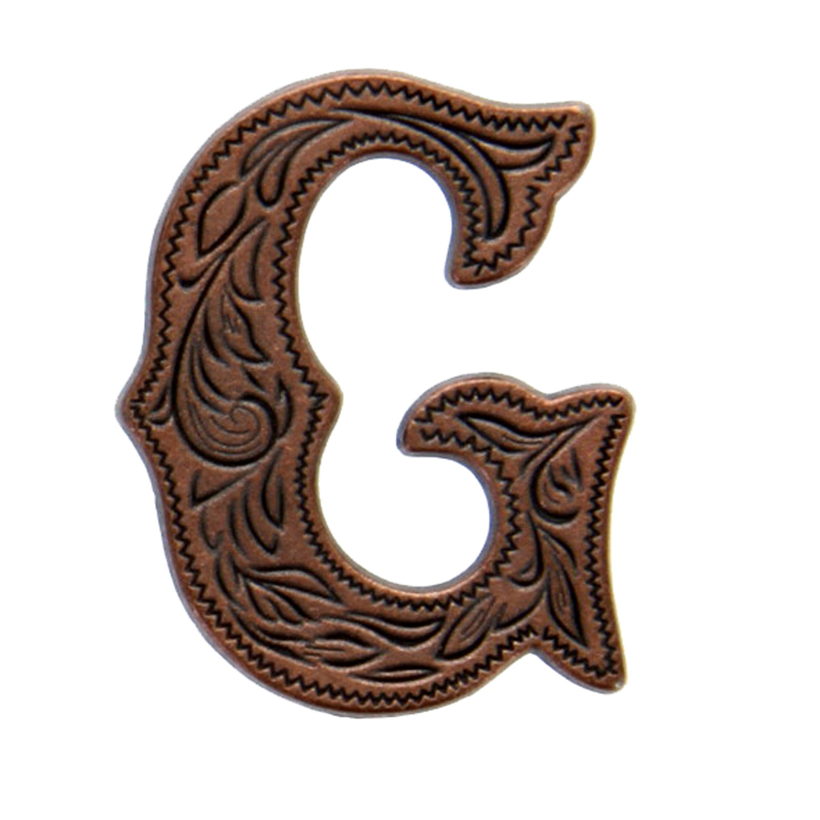 Concho Alphabet Letter G Antique Copper Plated 3/4" Tall - Walmart.com