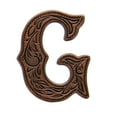 Concho Alphabet Letter G Antique Copper Plated 3/4" Tall - Walmart.com