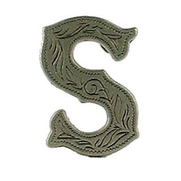 Concho Alphabet Letter S Dark Silver 3/4" Tall 1339-192 - Walmart.com