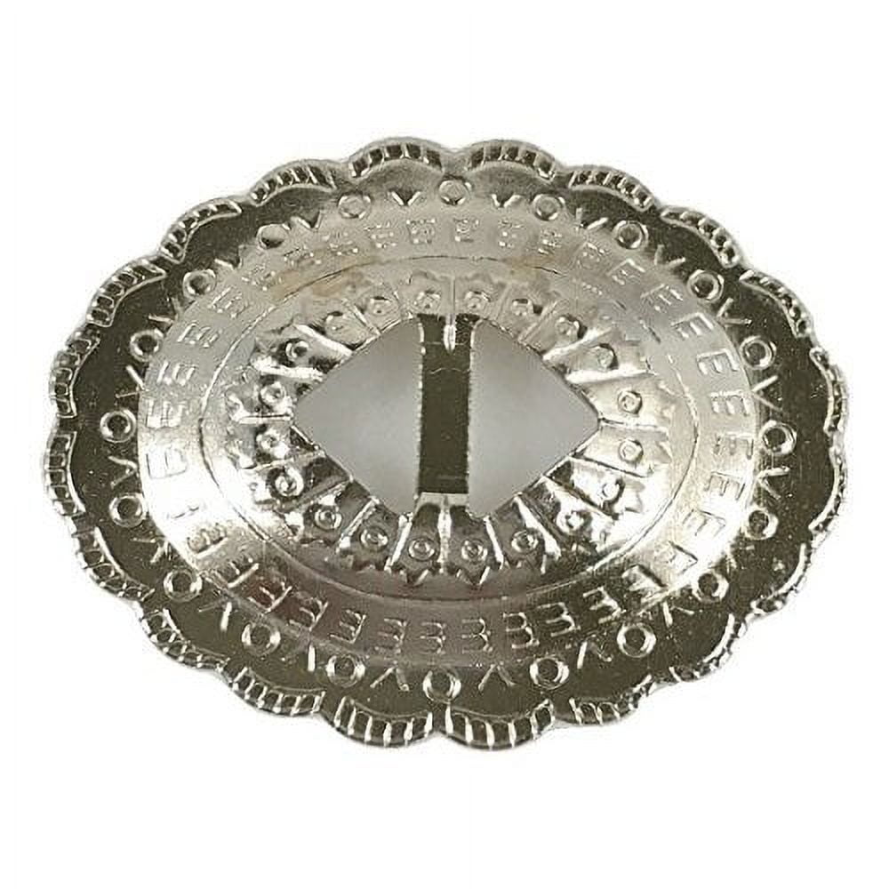 Western Conchos Mixed Finishes 1 1/4" Oval Scalloped - Various Colors ...