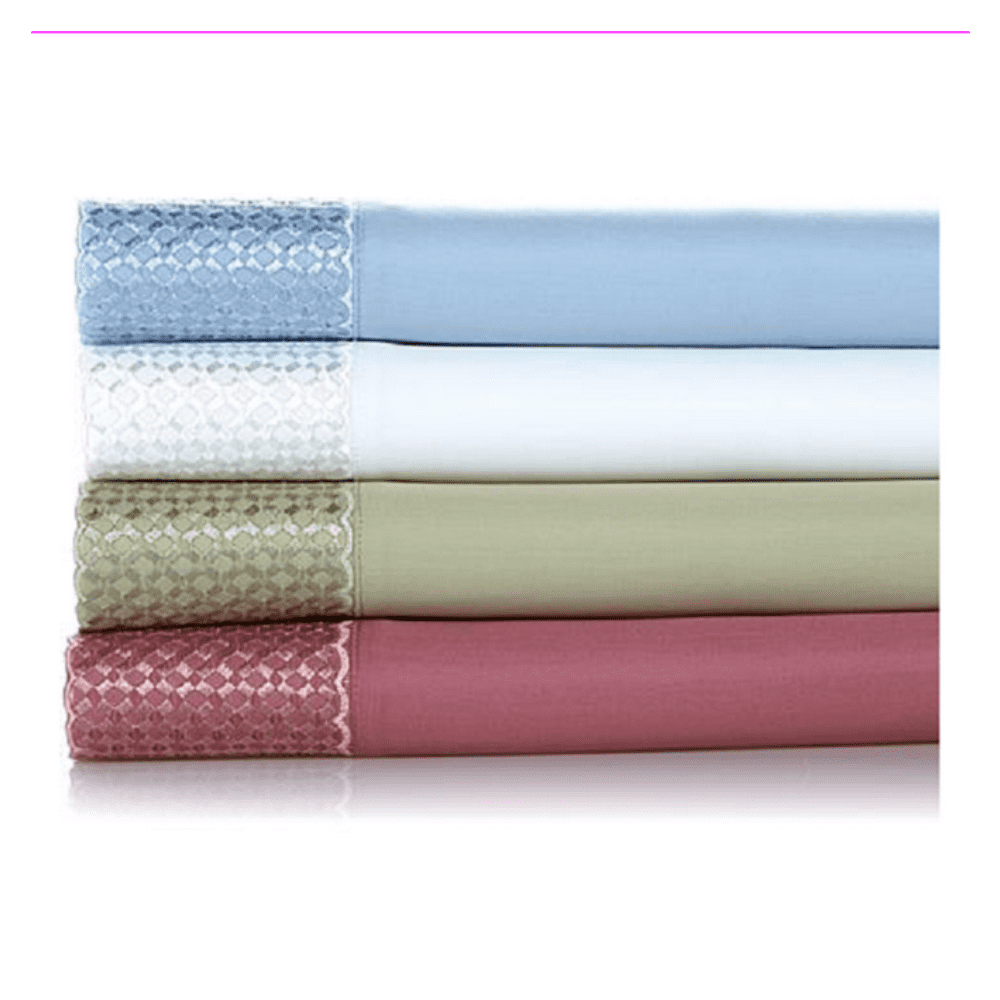 Concierge Collection Checkerboard 4-piece Easy Care 600 Thread Count ...