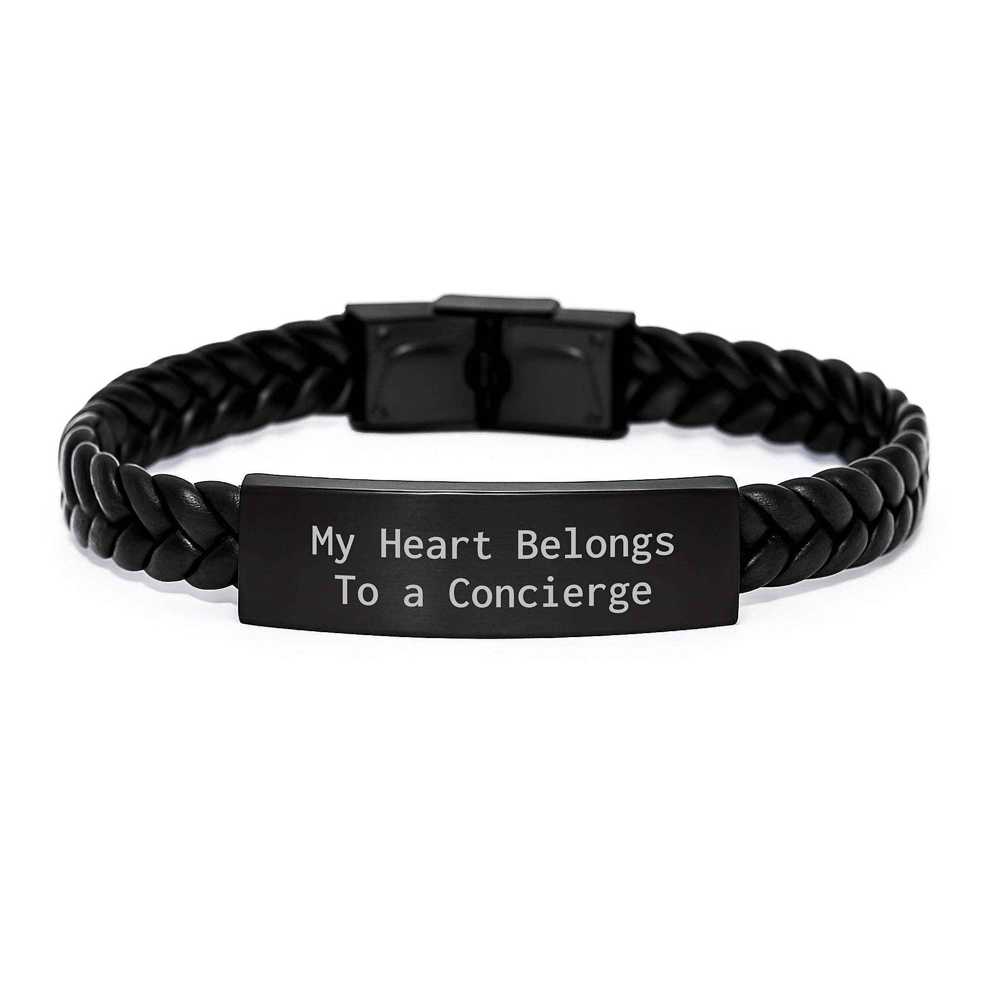 Concierge Gifts, My Heart Belongs To A Concierge, Interlaced Leather ...