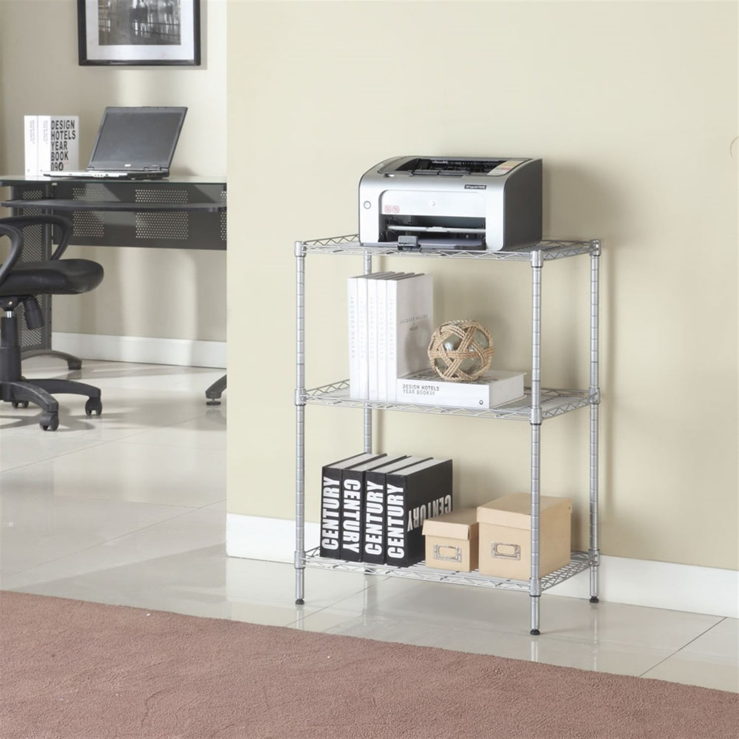 Concise 3 Layers Carbon Steel & PP Rack Kitchen Rack RT - Walmart.com