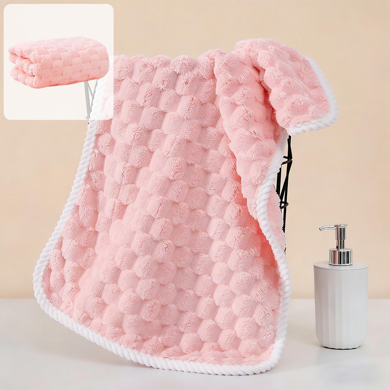 Concise Purified Bath Towel 14x30in | High-Density Thick Fleece Soft ...