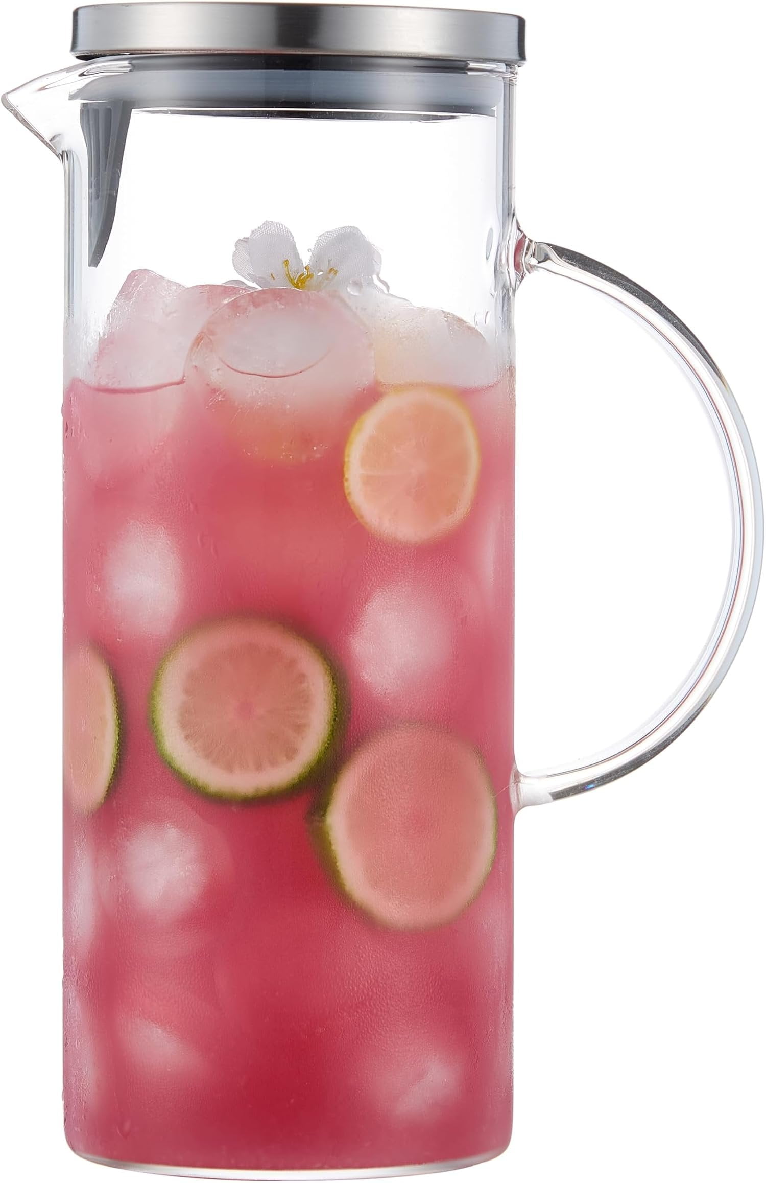 Concise Style Water Pitcher, 1.5L/50 oz Fridge Side Door Glass Pitcher ...