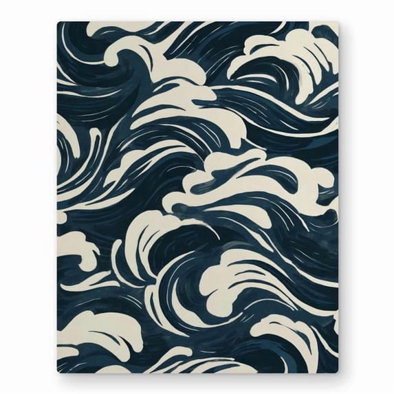 Concius Sales C1MP1620AUIADH 16 x 20 in. Midnight Ocean Flow Metal ...