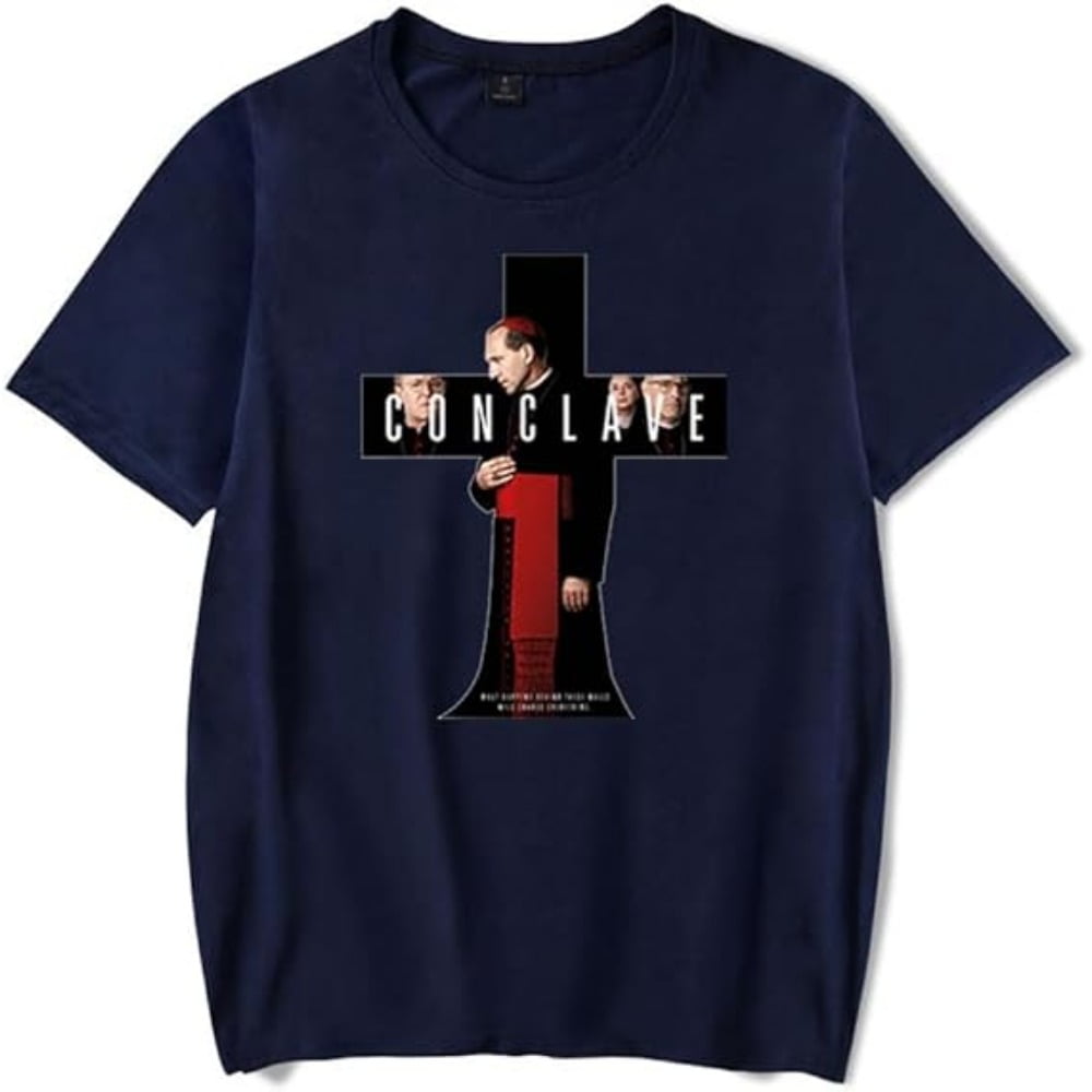 Conclave Movie T-Shirt Women Men Casual Crewneck Short Sleeve Fashion ...