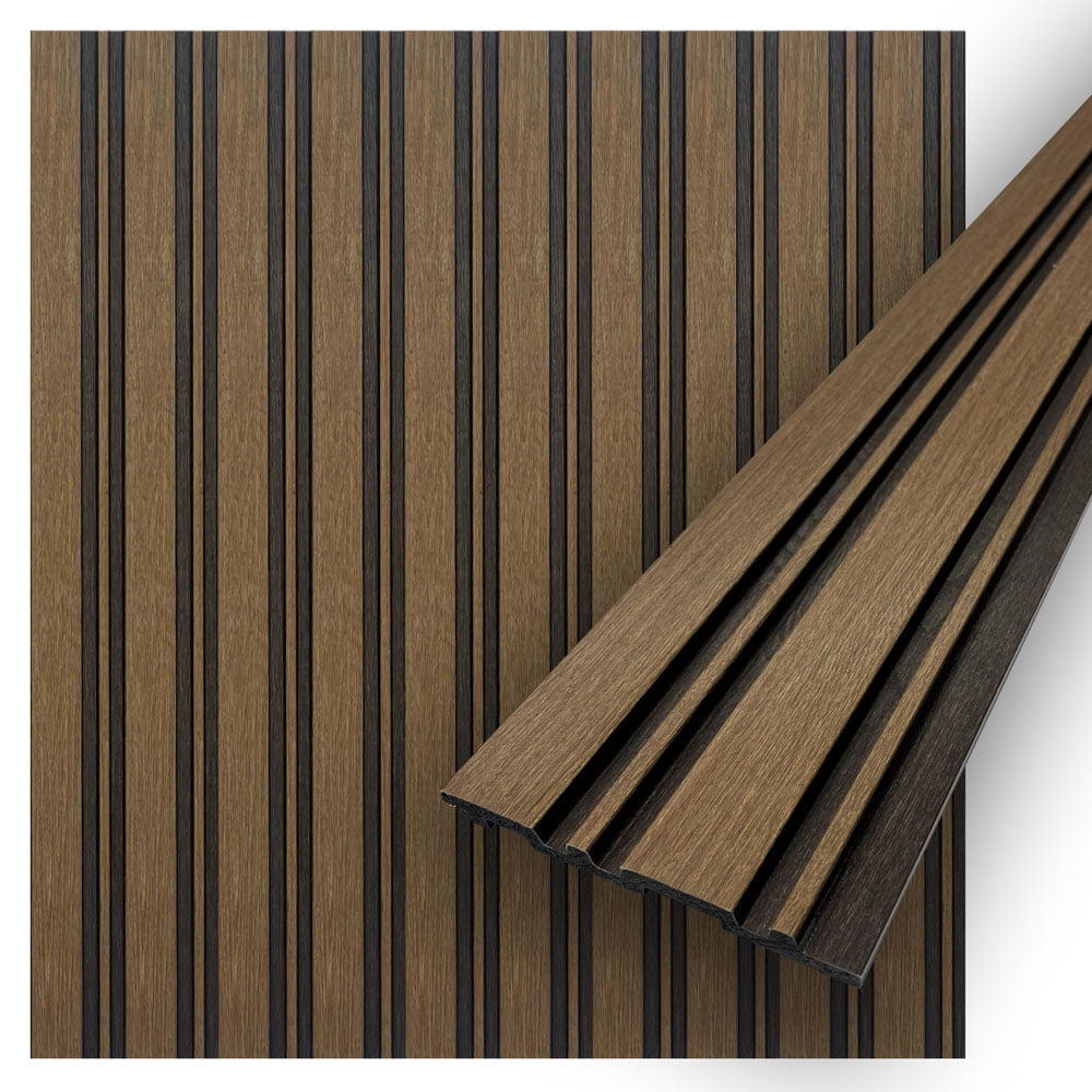 Concord Panels | Faux Wood Slat - Walnut | Waterproof Slat Panel | 94.5 ...