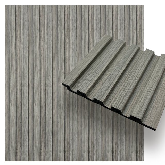 Concord Panels | Sample | Faux Wood Slat - Grey | Waterproof Slat Panel ...