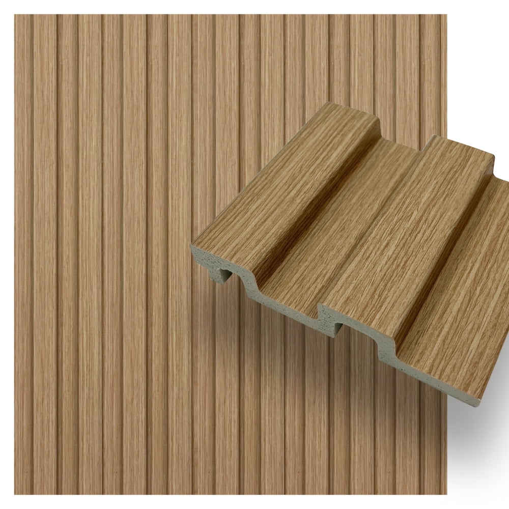 Concord 3D Wall Panels | Sample - Natural Oak | 4” x 4” | Waterproof ...