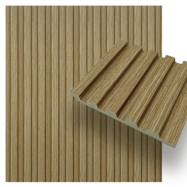 Concord Panels | Sample | Faux Wood Slat - Natural Oak | Waterproof ...