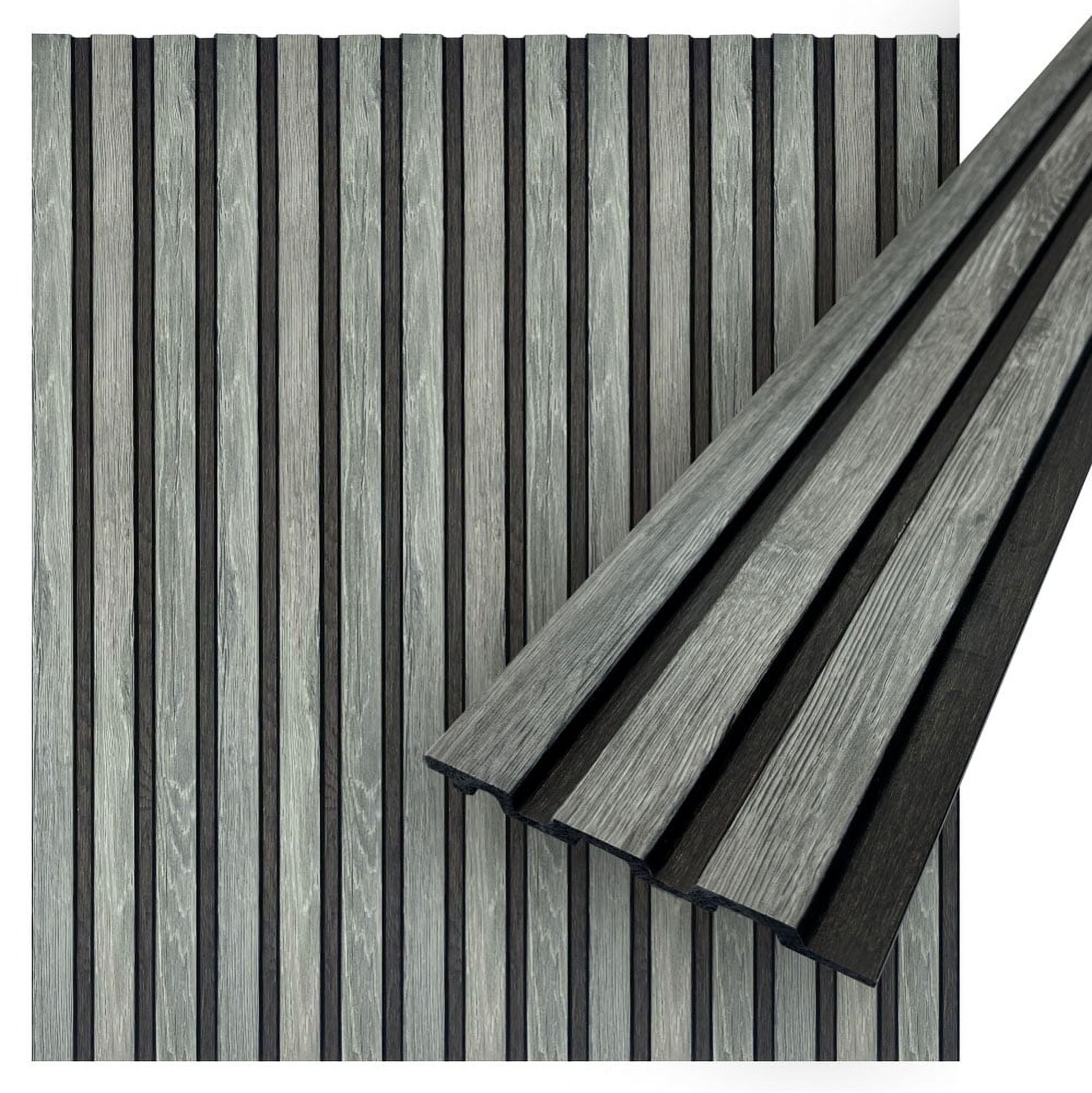 Concord Panels | Faux Wood Slat - Classic Grey | Waterproof Slat Panel ...
