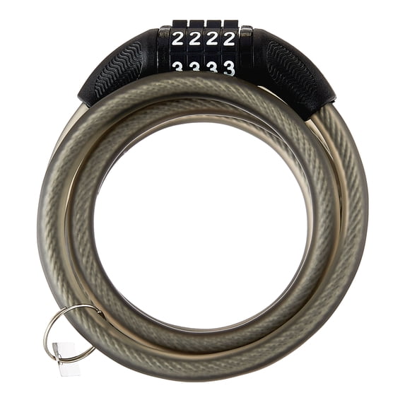 Concord Bikes Combo Cable Bike Lock 8MM Steel 4FT with 4-Digit Preset ...