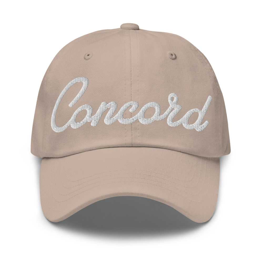 Concord Baseball Cap Concord Dad Hat Bold Script Colorado CO Hat ...