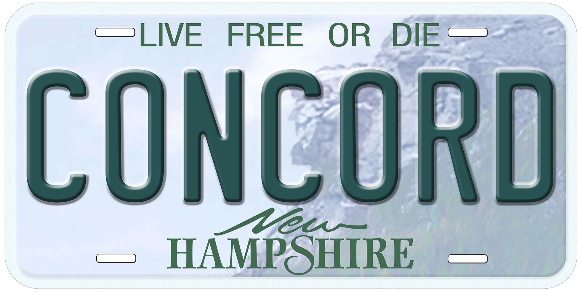 Concord Capital Of New Hampshire Flat Novelty Car License Plate ...