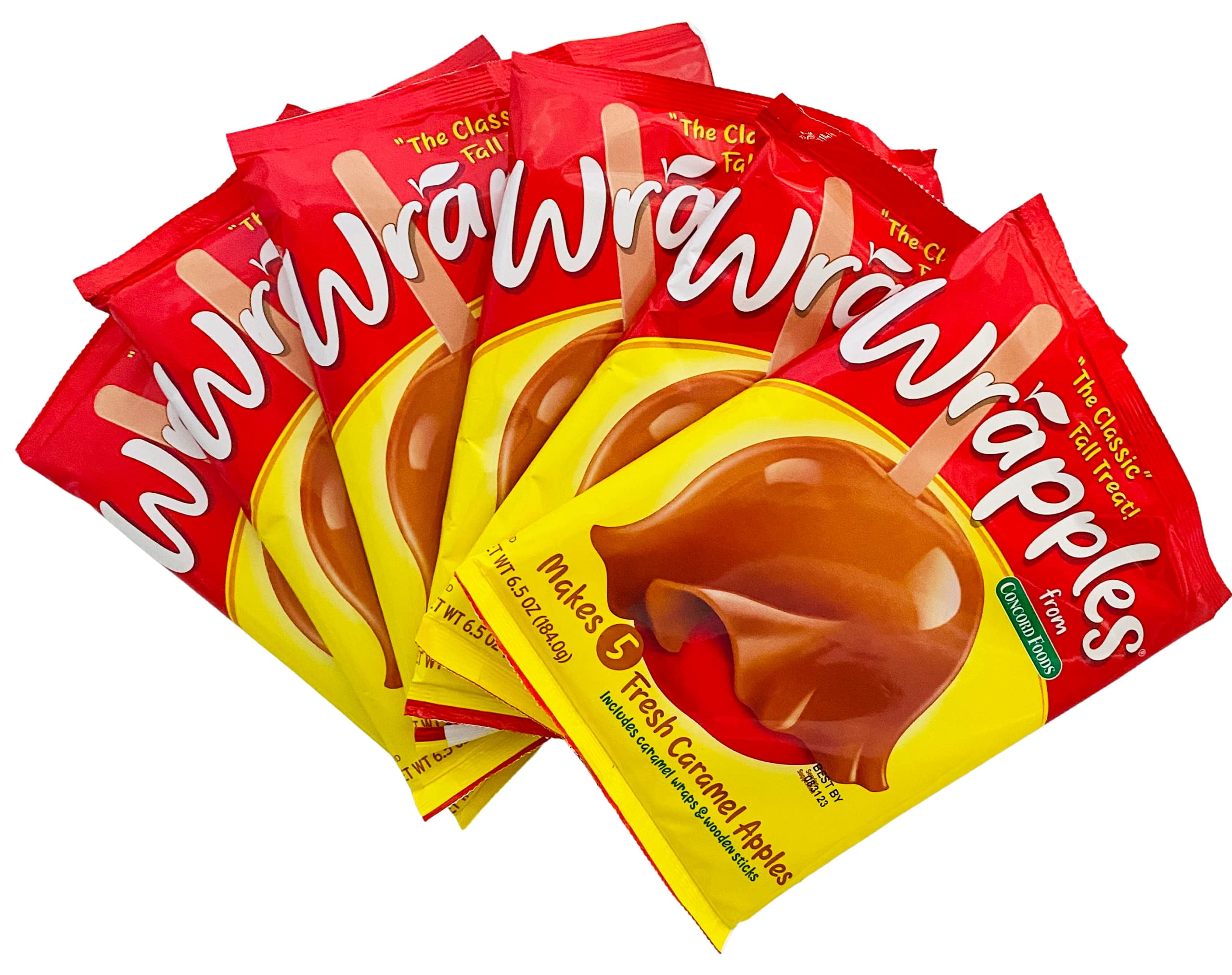 Concord Caramel Apple Wrap 6.05 Oz Package (Value 6 Pack - Makes 30 ...