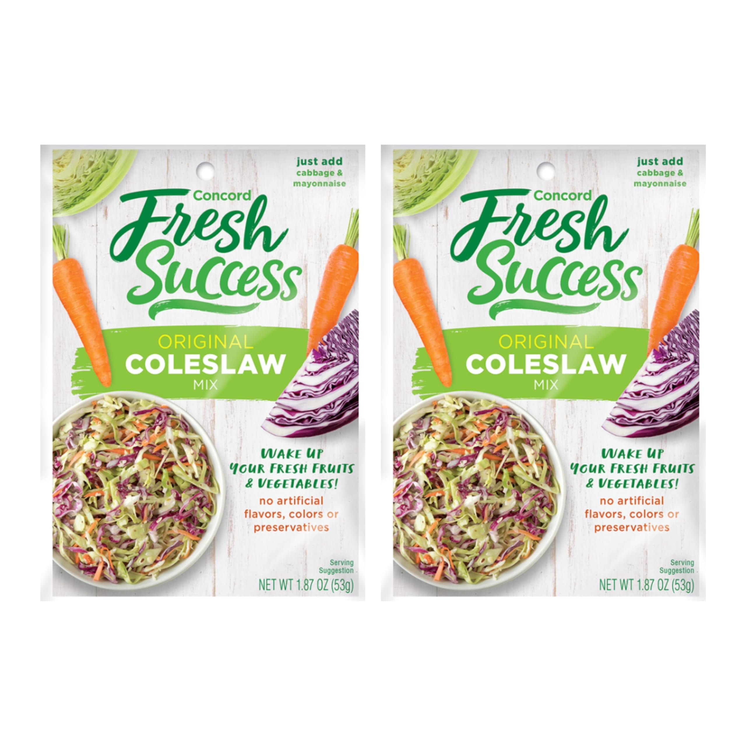 Concord Foods All-American Coleslaw SBF3 Seasoning Mix, Tangy, Sweet ...