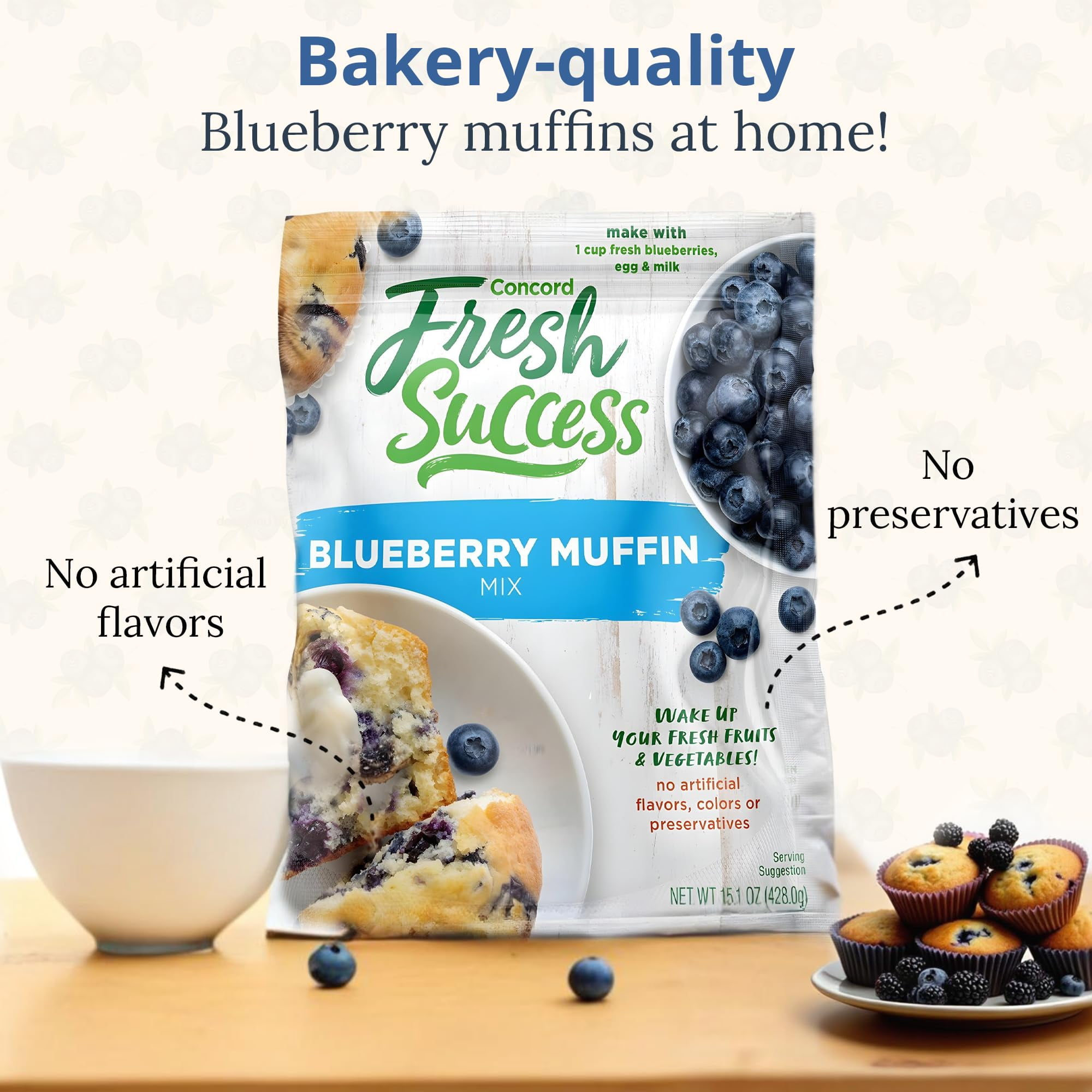 Concord Foods Blueberry TWE5 Muffin | Easy Bake Bread for Delicious ...