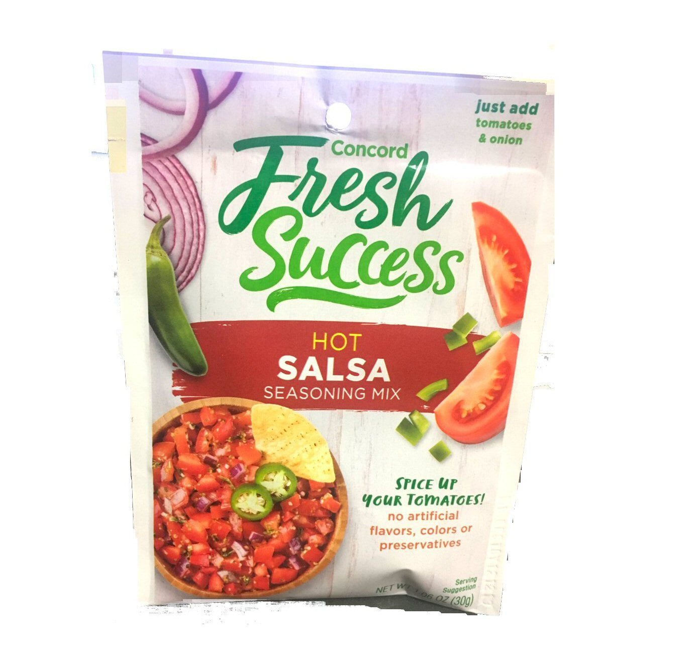 Concord Foods Dip Packet, Hot Salsa Seasoning Mix, Dry Spice Taco Sauce ...