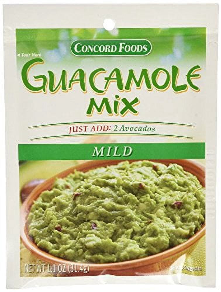 Concord Foods Mild Guacamole Seasoning Mix 1.1oz packages (VALUE Case ...