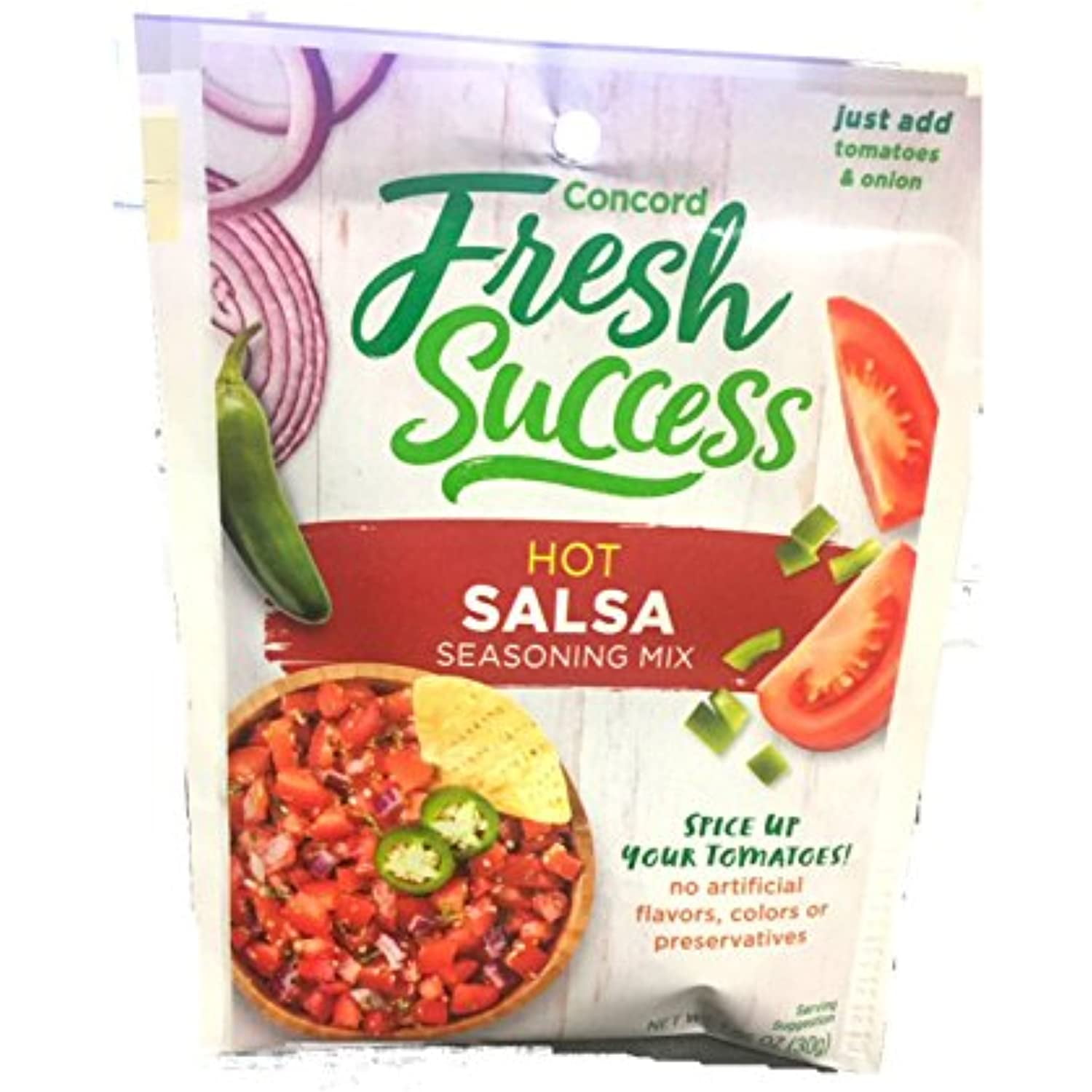 Concord Foods, Salsa Mix, Hot, 1.06Oz Packet (Pack Of 6) - Walmart.com