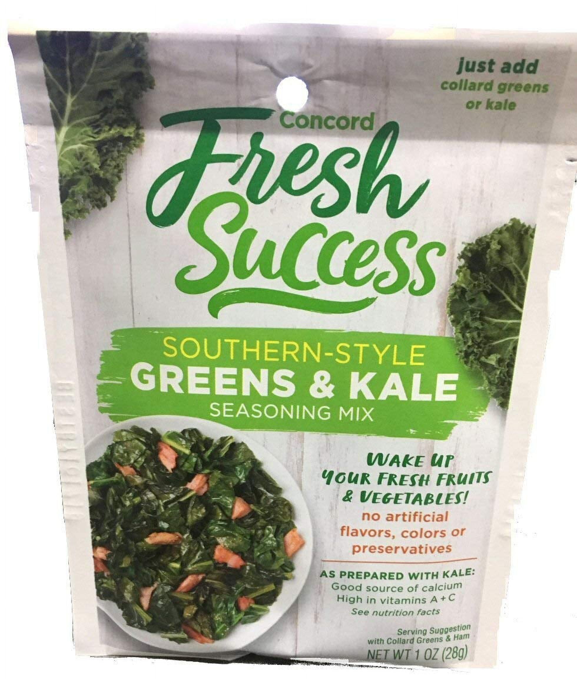 Concord Foods Southern-Style AJH3 Greens and Kale Seasoning Mix ...
