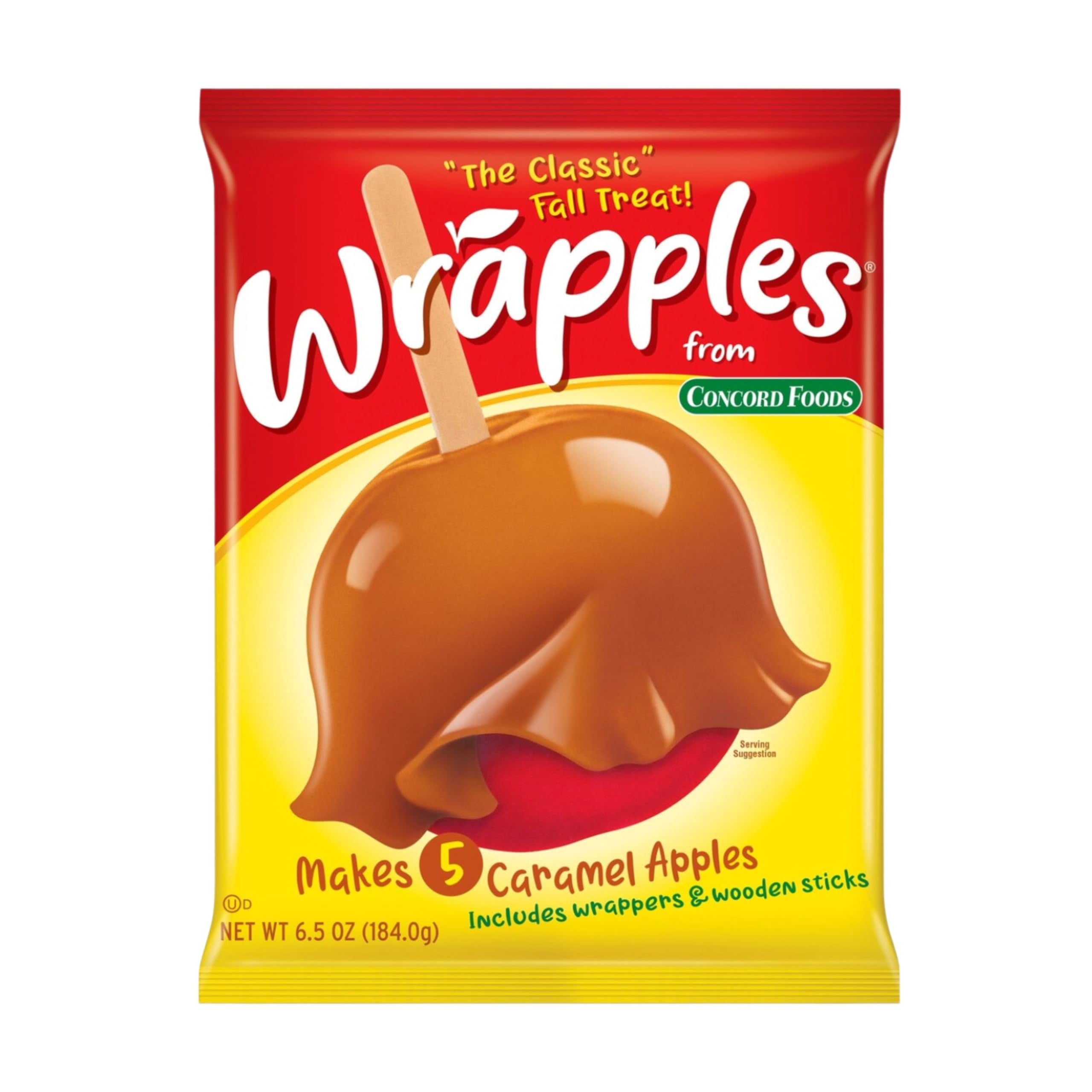 Concord Foods Wrapples Caramel AKF18 Apple Wraps, Easy Caramel Treats ...
